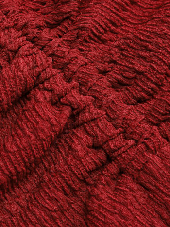 Solid Tie Shoulder Drawstring Mini Dress Curve & Plus - Cider