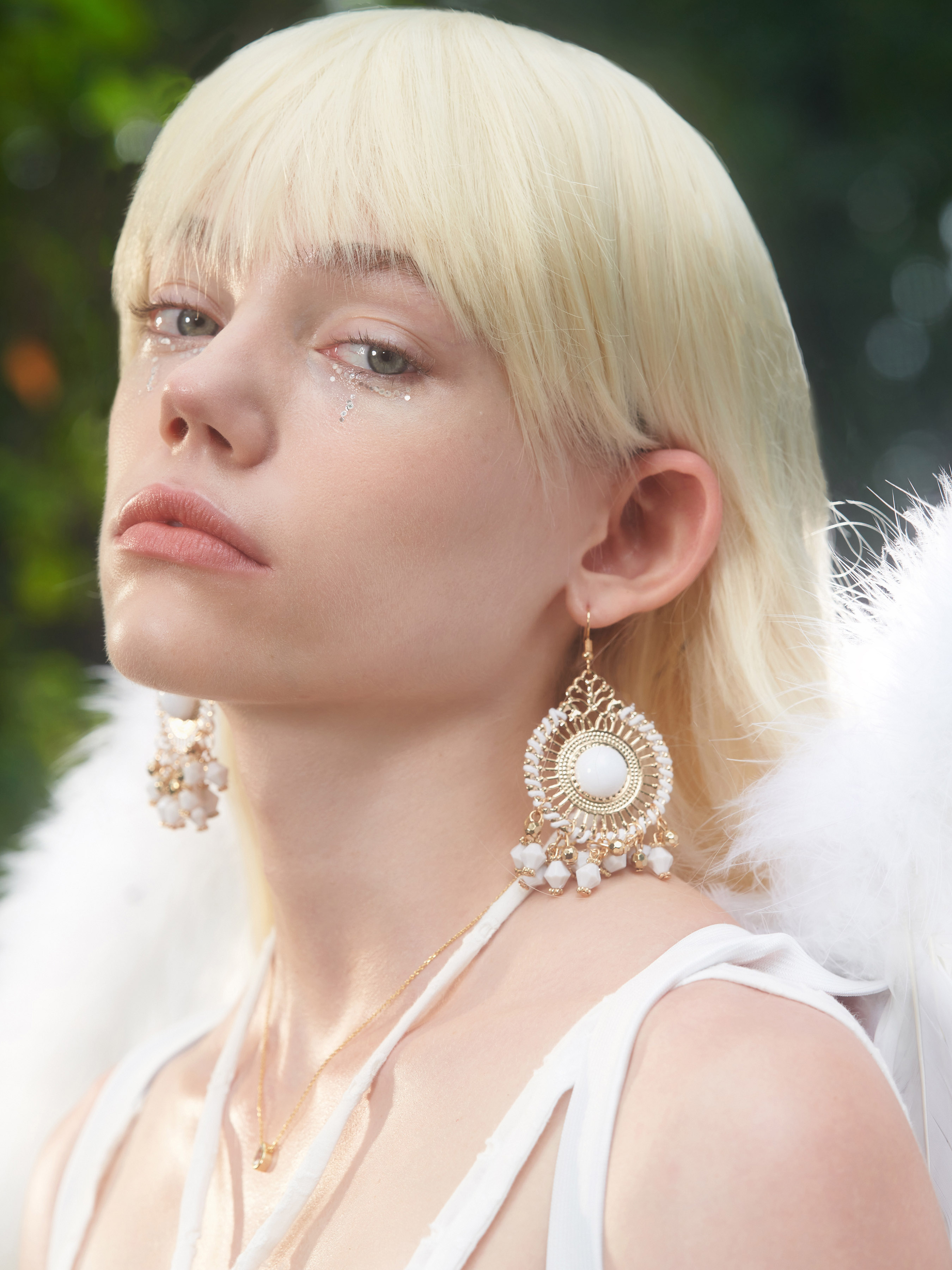 Bohemian Style Disc Fringe Earrings For Exhibition Vacation