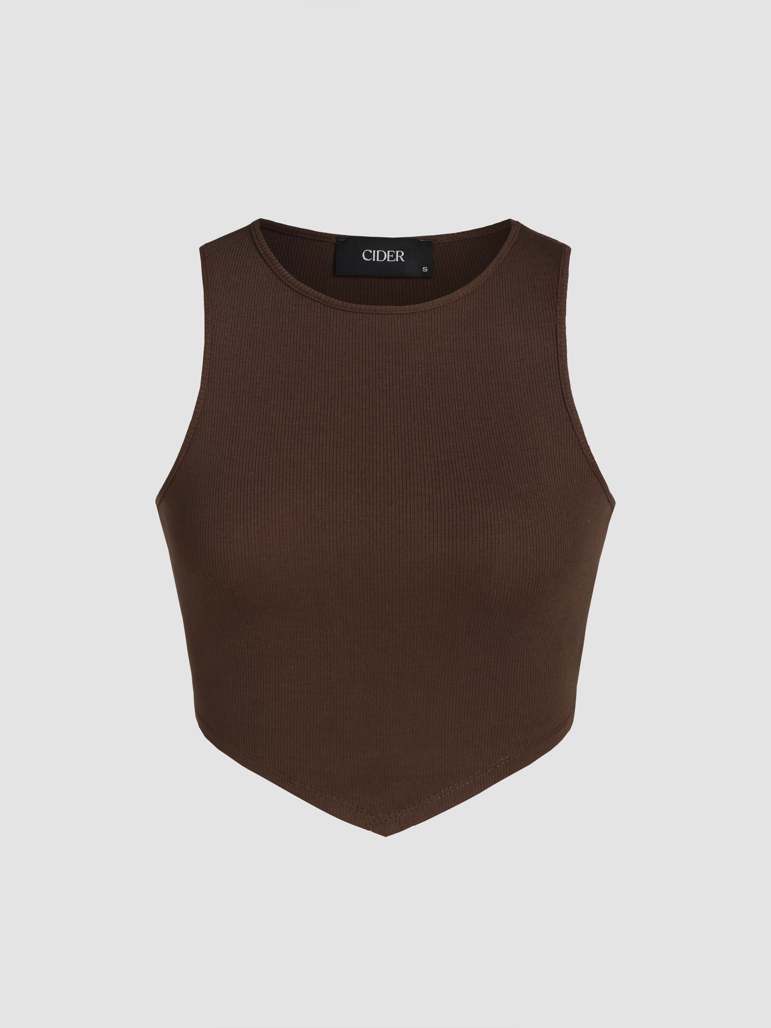 Recycled Fabric Solid Tank Top - Cider