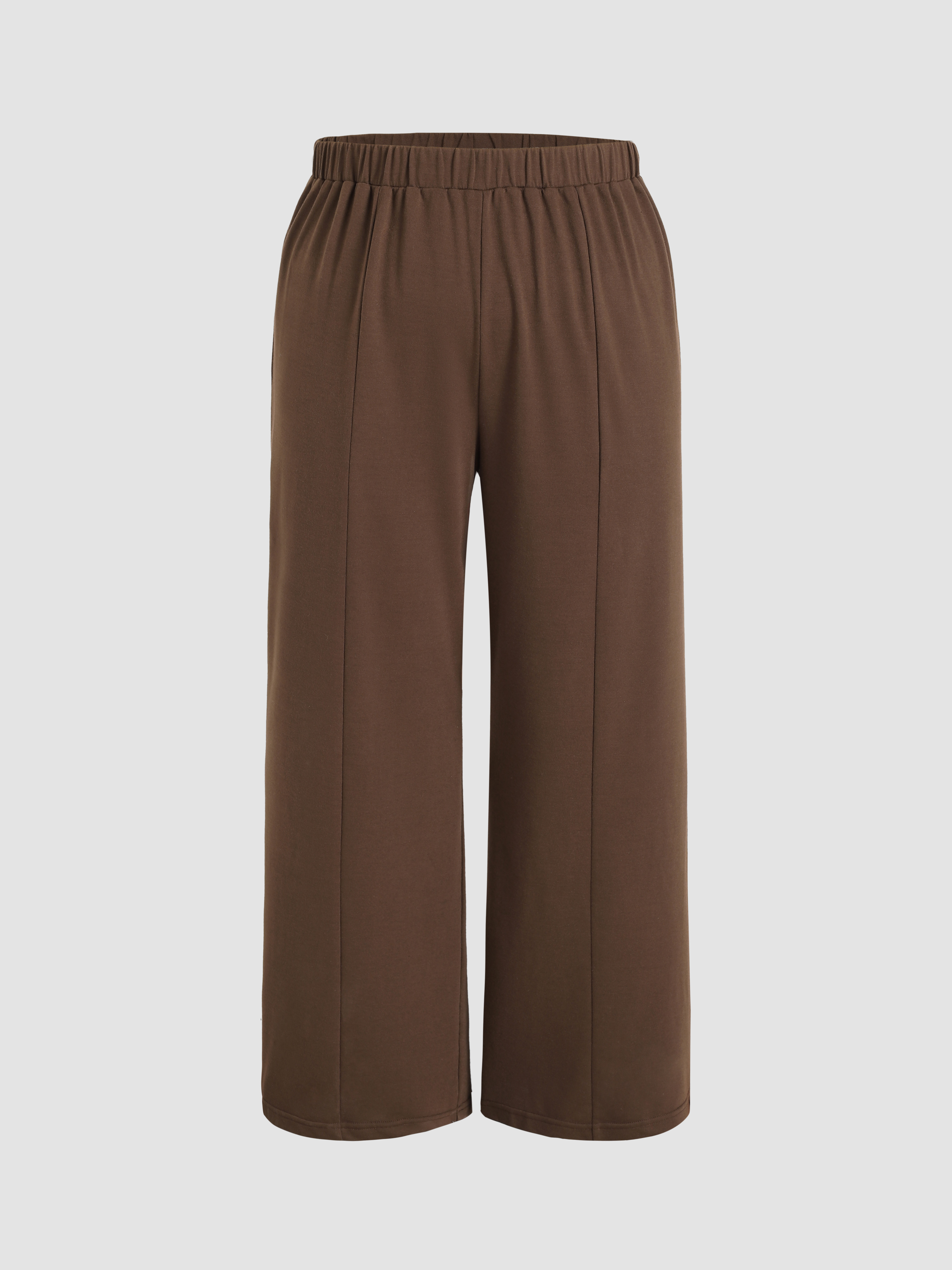Solid Stitch Pocket Pants Curve & Plus - Cider