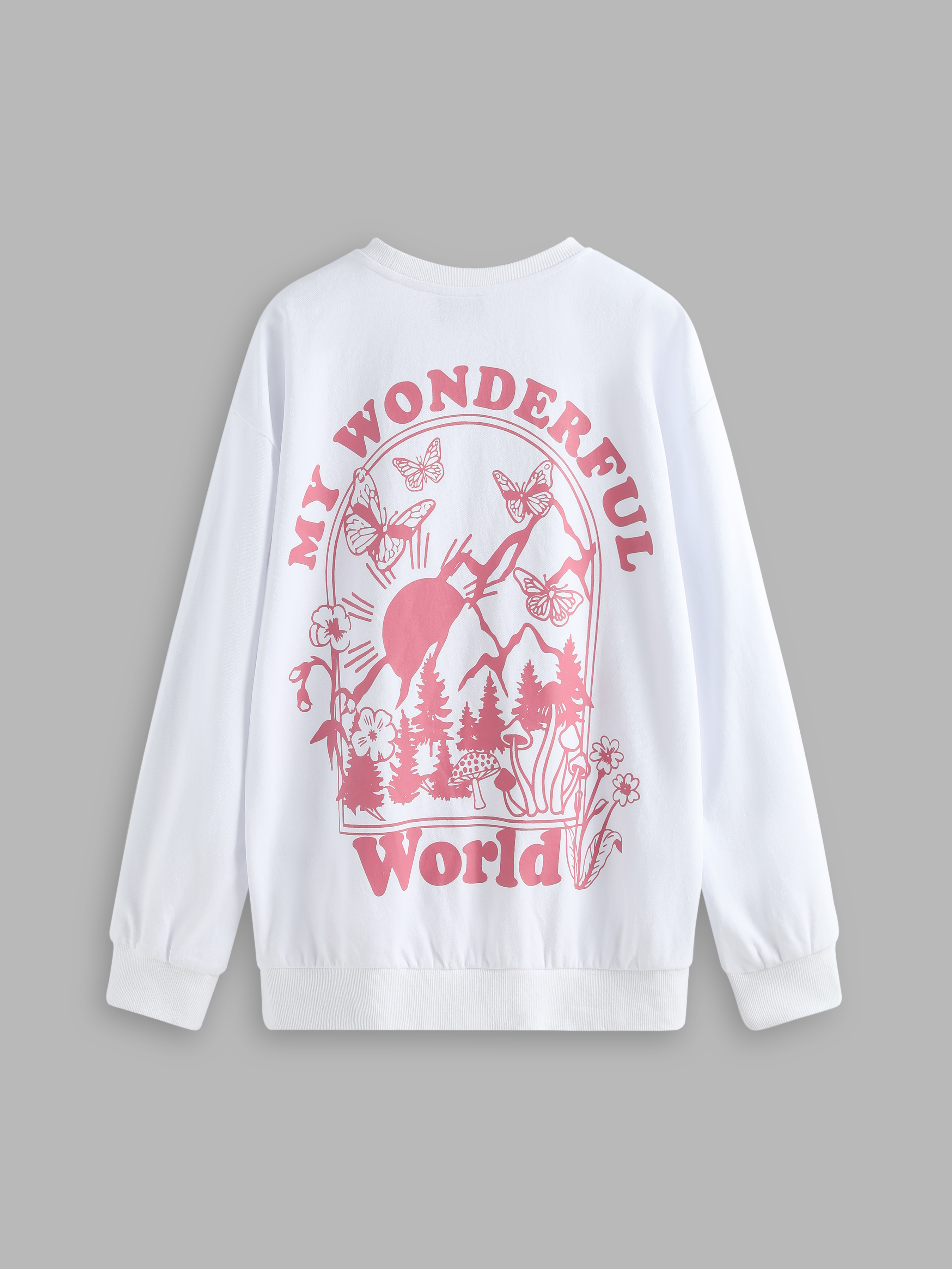 My Wonderful World Graphic Sweatshirt - Cider