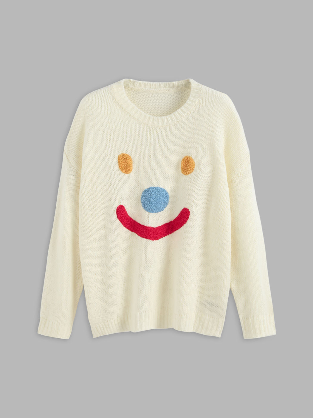 Give Me A Smile Pullover Sweater For School Daily Casual Coffee Shop Home