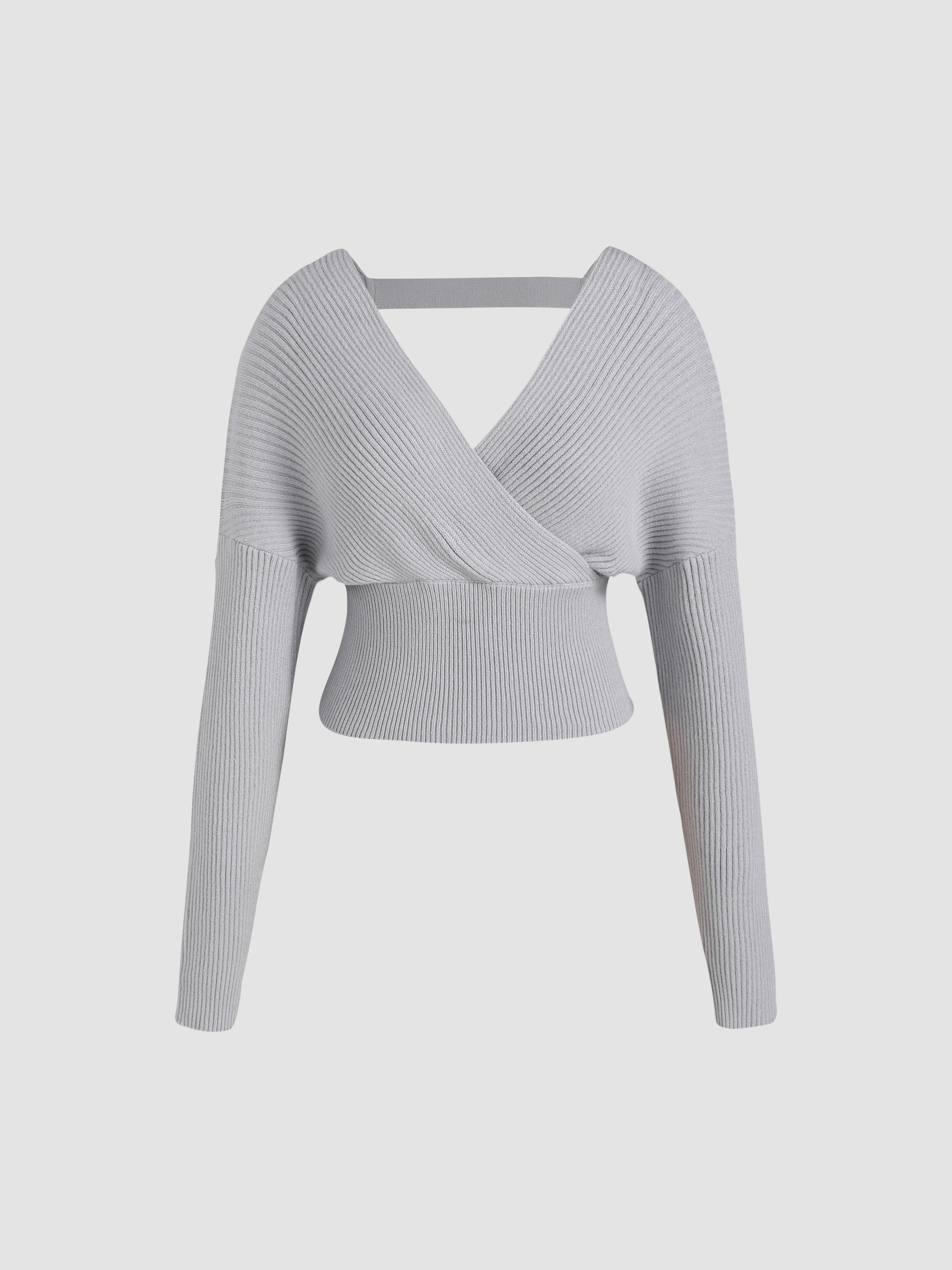 Cross Solid Knitted Top - Cider