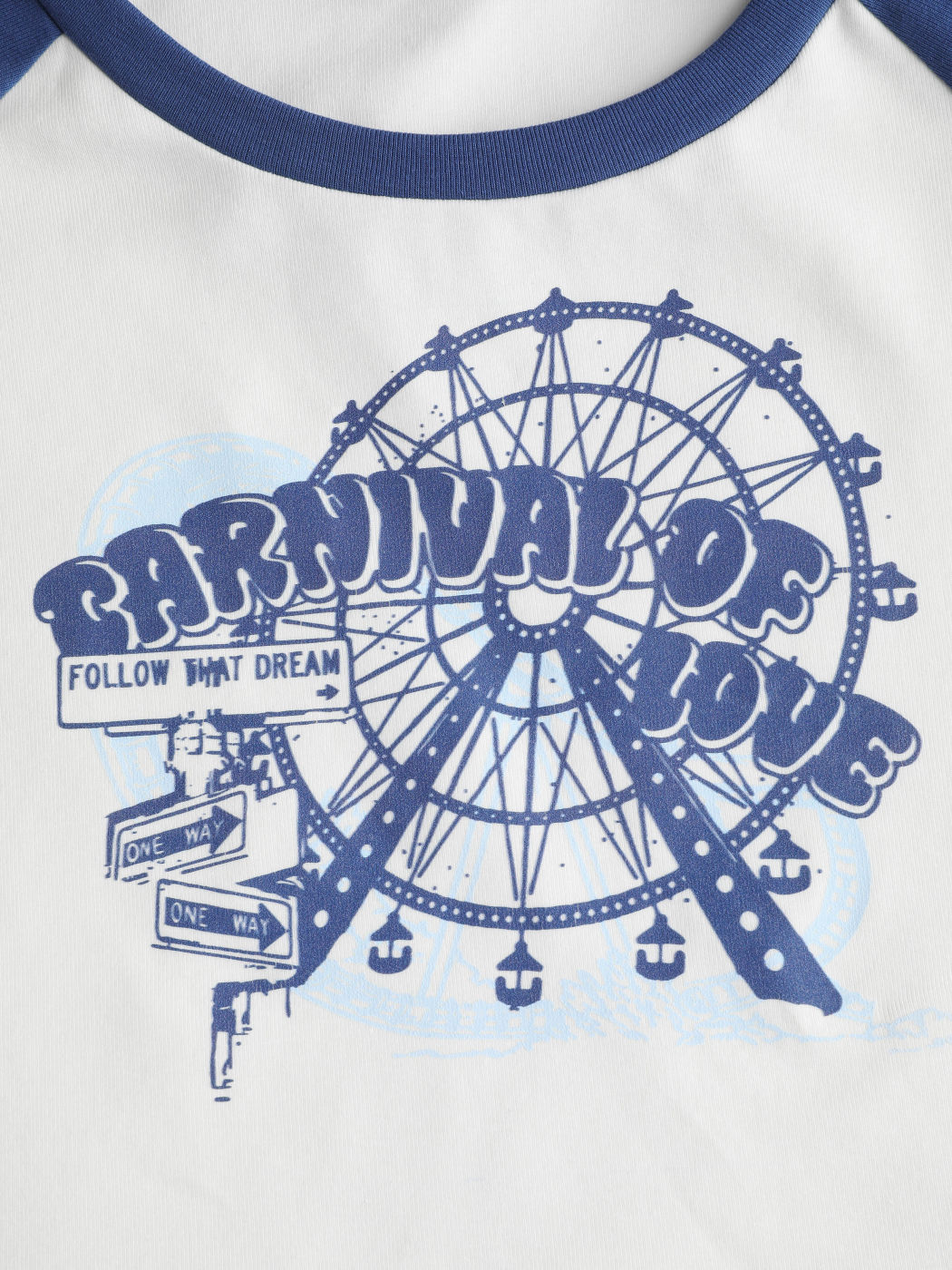 Raglan Sleeve Graphic Crop Top - Cider