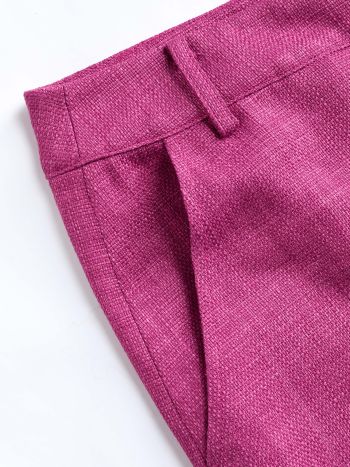 Solid Straight Leg Pants - Cider