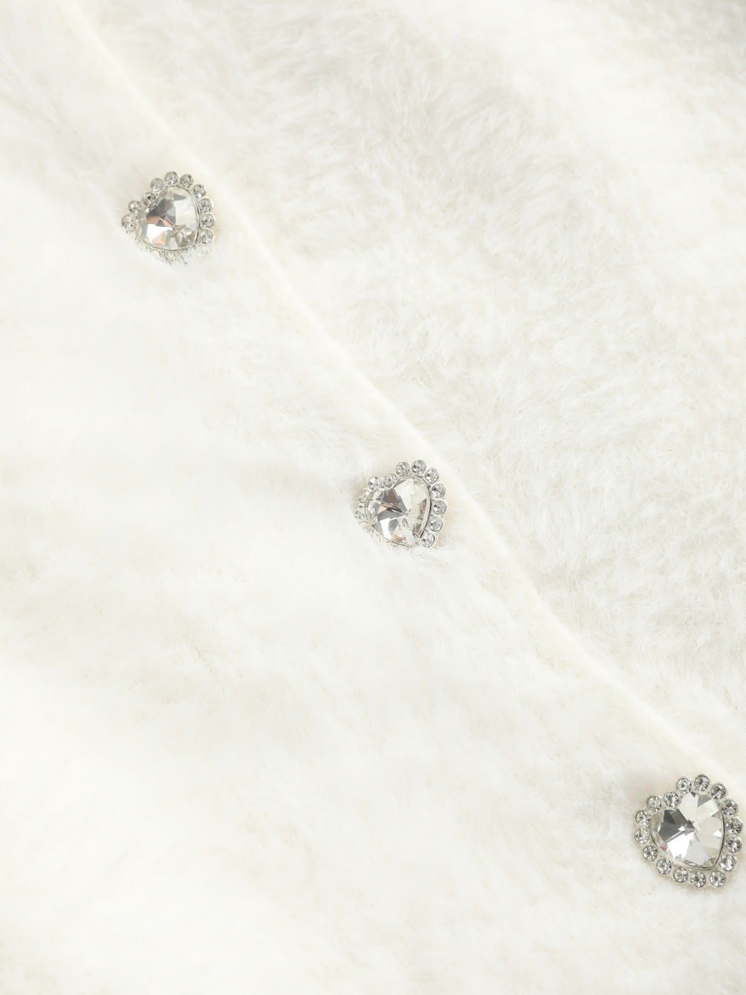 Rhinestone Button Up Cardigan - Cider