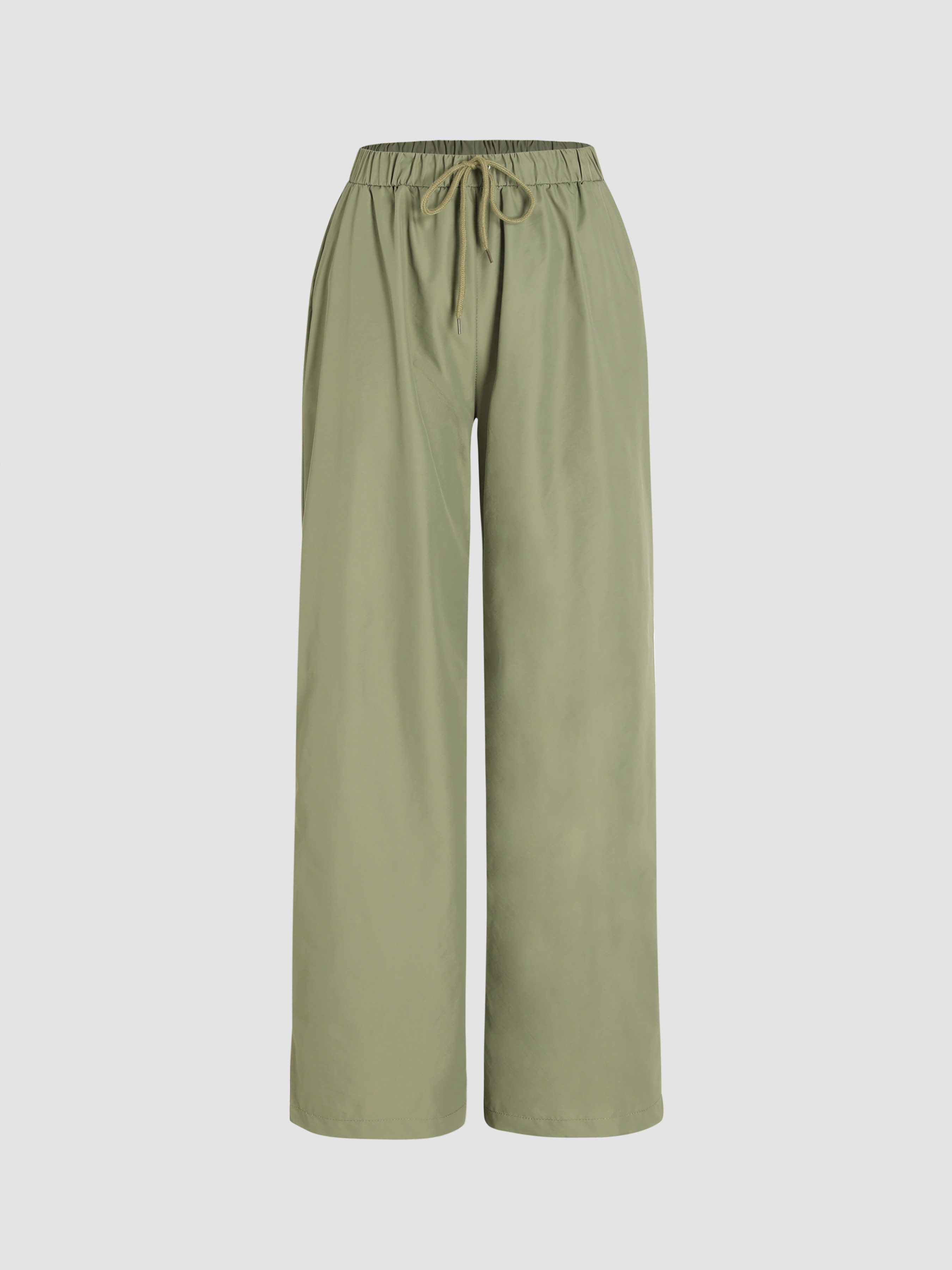 Solid Drawstring Co-ord Trousers - Cider