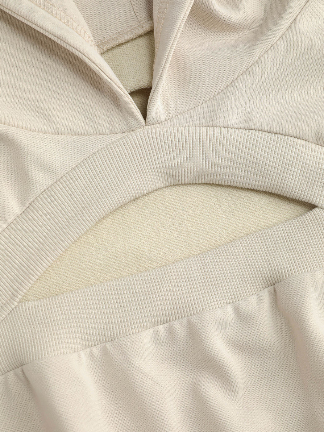Solid Cut Out Hoodie - Cider