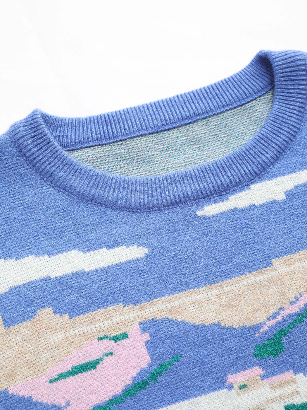 Swan & Landscape Crewneck Sweater - Cider