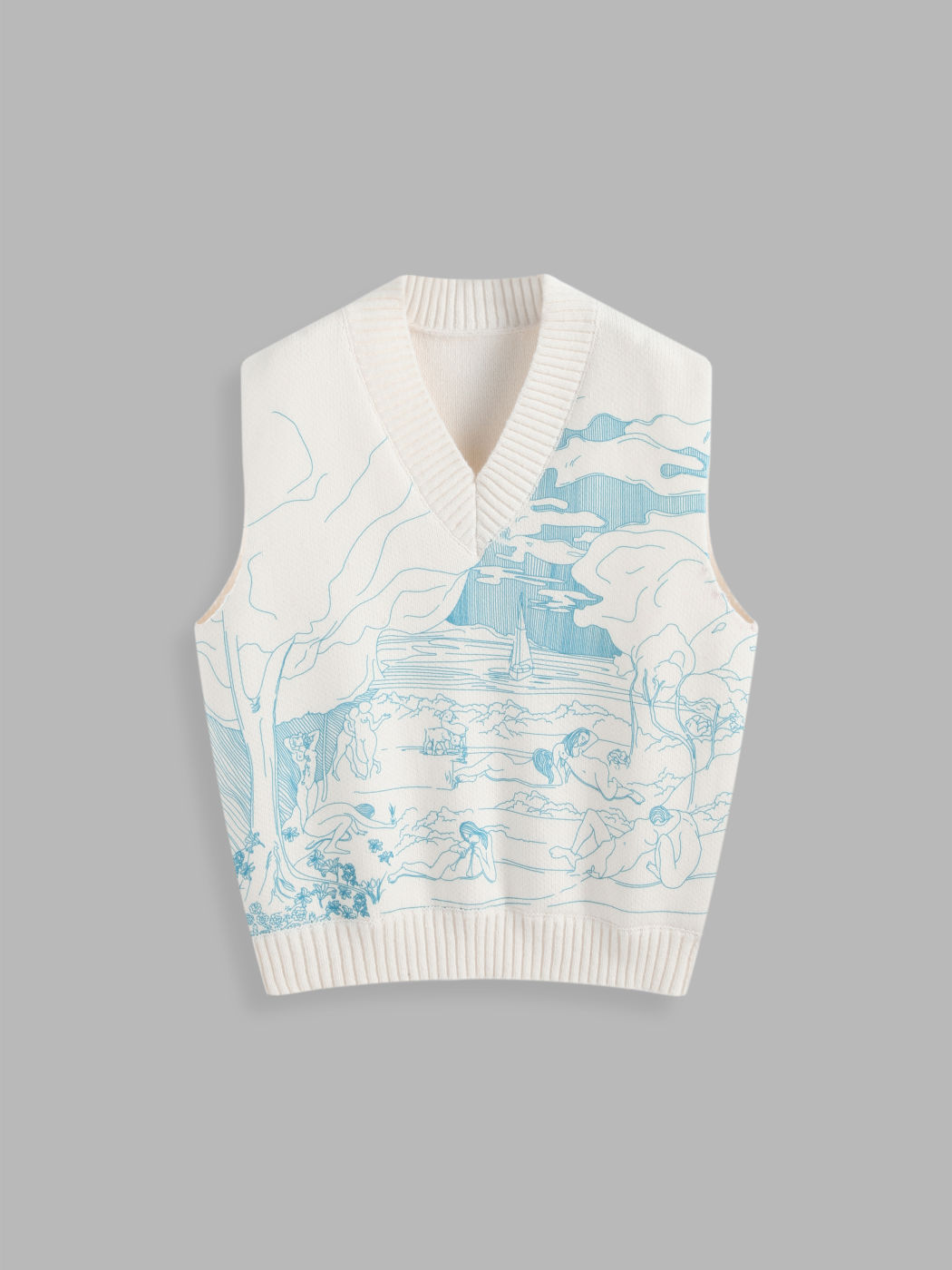 Artistic Vision Sweater Vest For School Daily Casual
