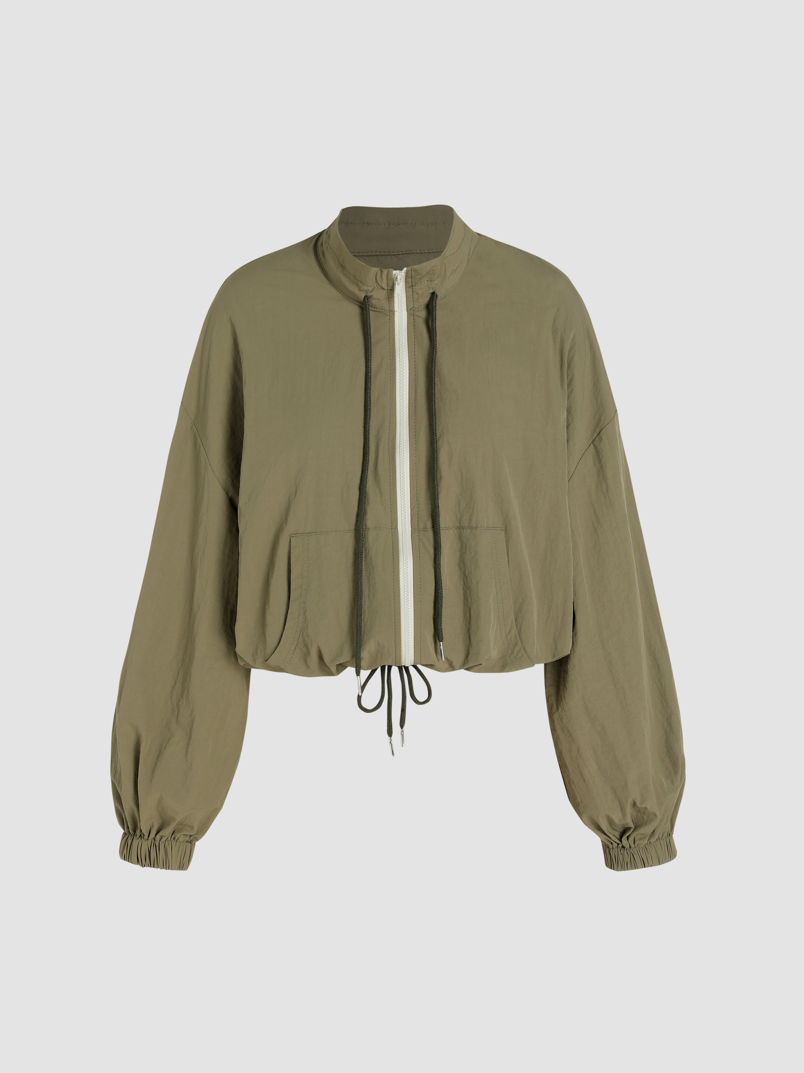 Texture Zip Up Jacket - Cider