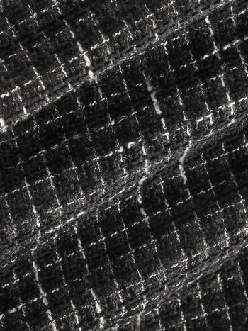 Tweed Tweed Puff Sleeve Mini Dress For Date Coffee Shop Holiday