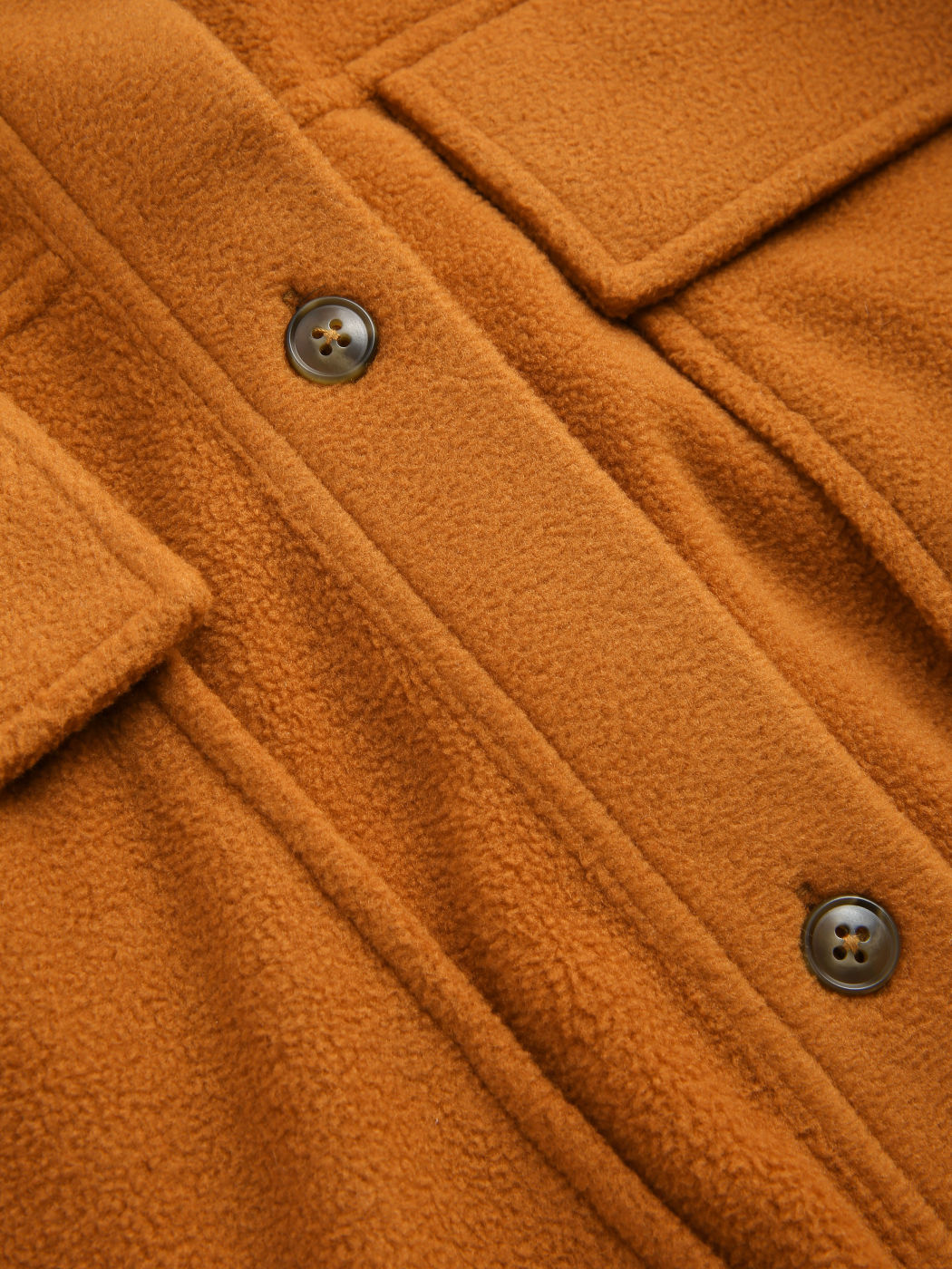 Solid Fleece Collar Long Sleeve Jacket For School Work