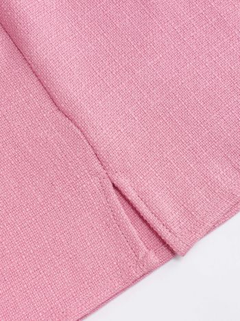 Solid Slit Mini Skirt Curve & Plus - Cider