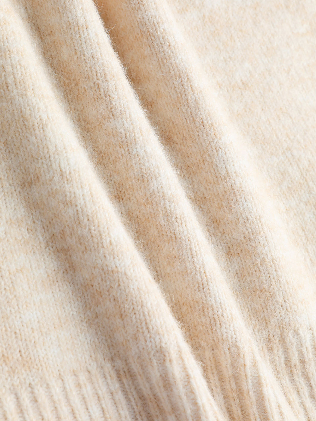 Recycled Wool-blend Fabric Solid Knitted Tank Top - Cider