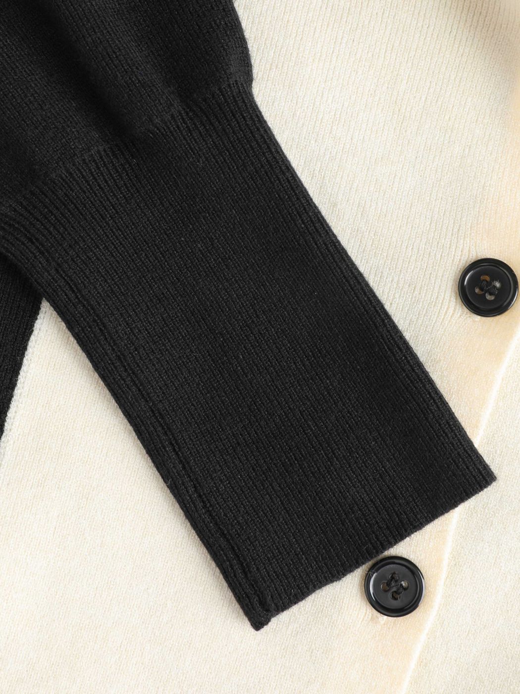 Patchy Long Sleeve Collar Cardigan - Cider