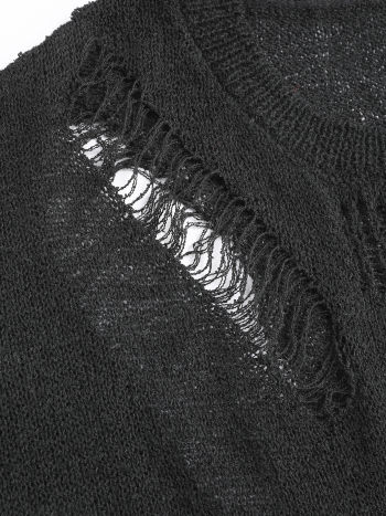 Curve & Plus Ripped Oversized Sweater For Vacation Work Holiday