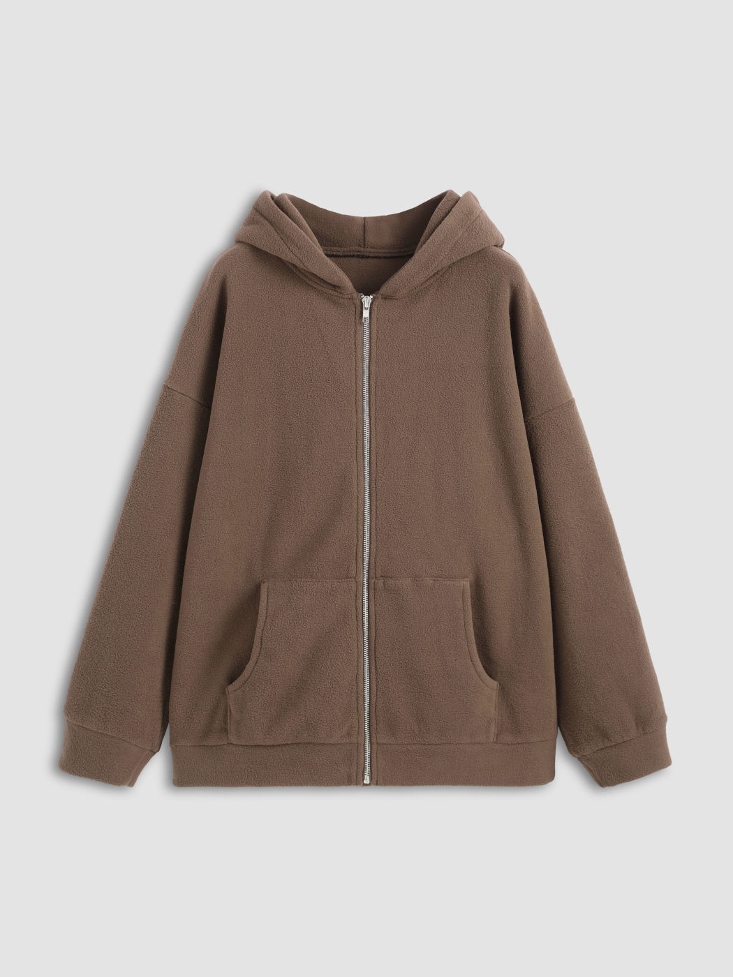 Fleece Zipper Oversized Hoodie For School Work Vacation Holiday Gym/Sports