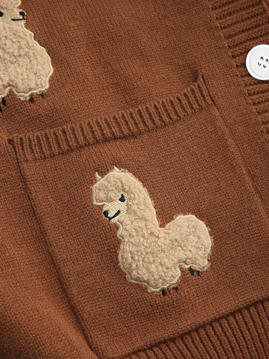 Sheep Crochet Knitted Cardigan For School Vacation Work Holiday