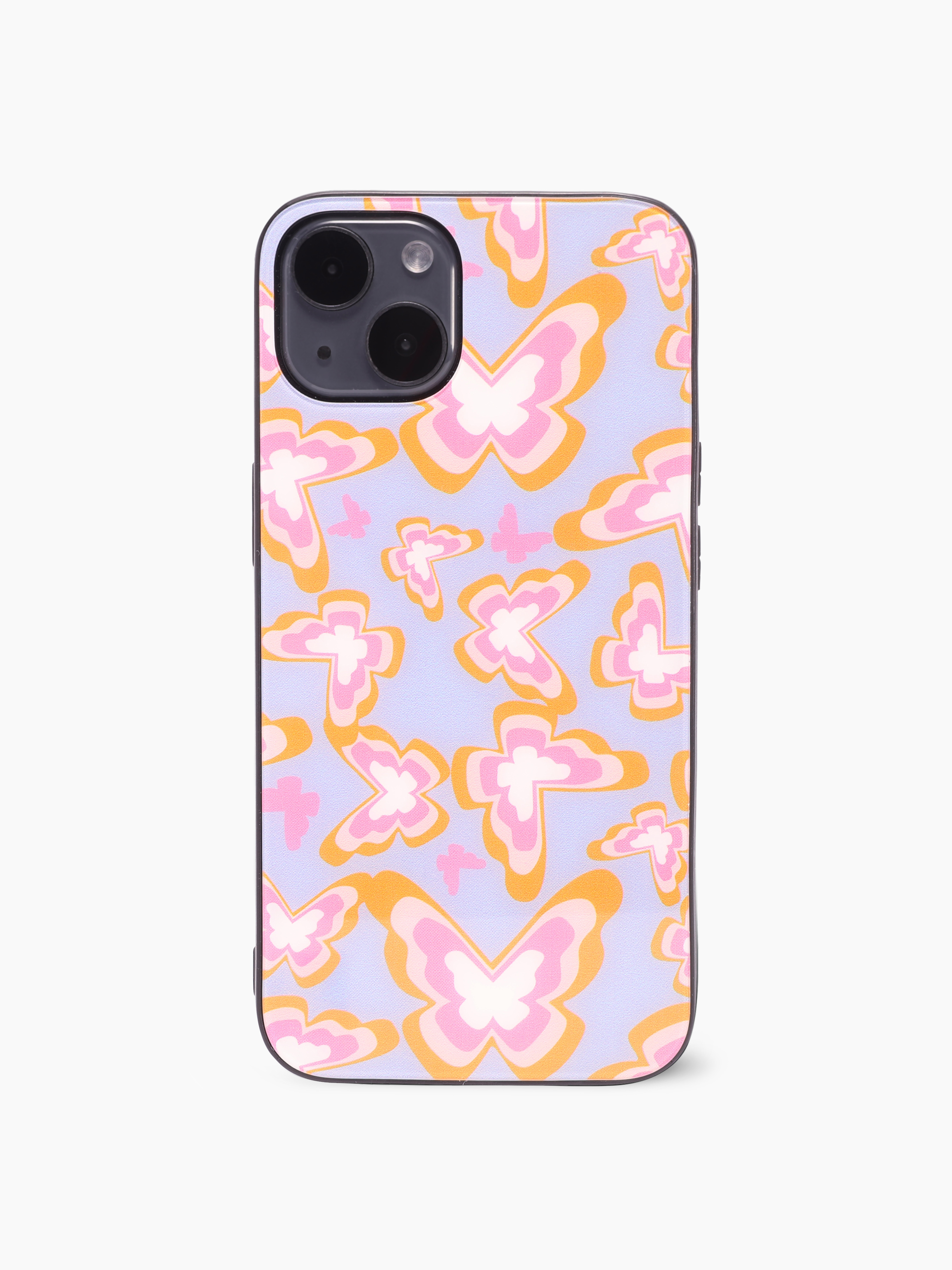 Butterfly Pattern Phone Case - Cider