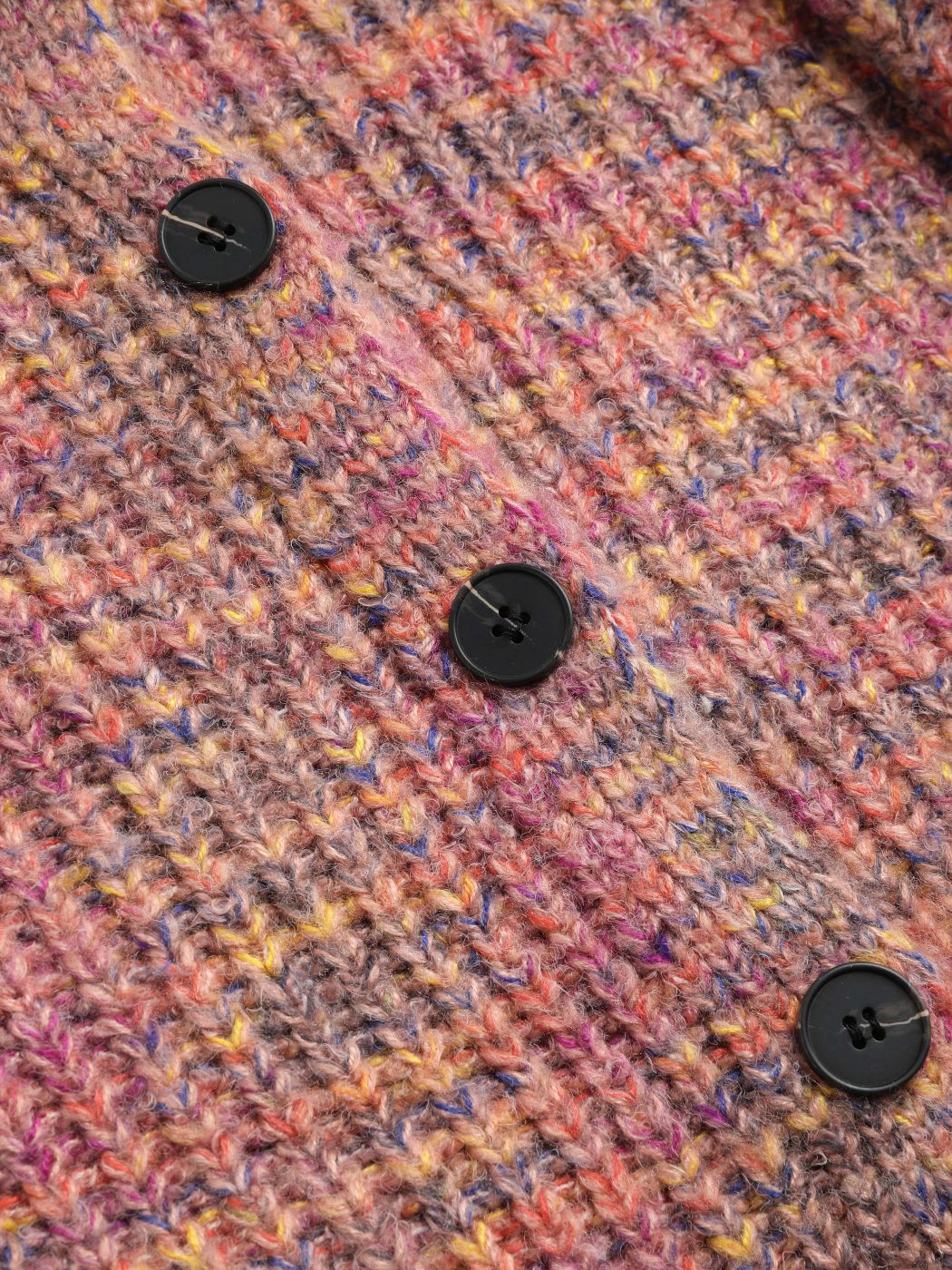 V-neck Ombre Knit Button Up Cardigan For School Daily Casual Vacation ...