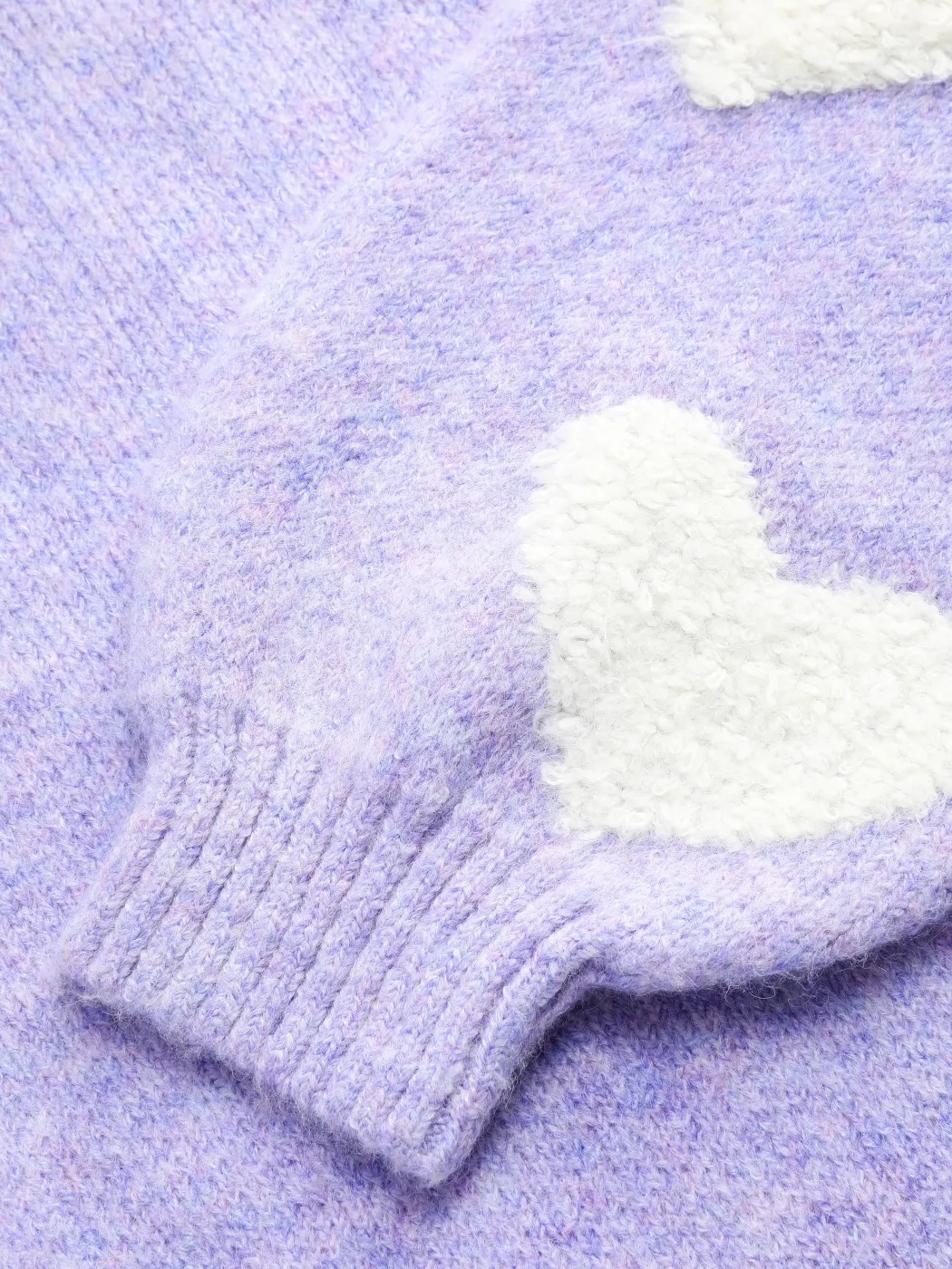 Heart Pattern Long Sleeve Sweater For School Daily Casual