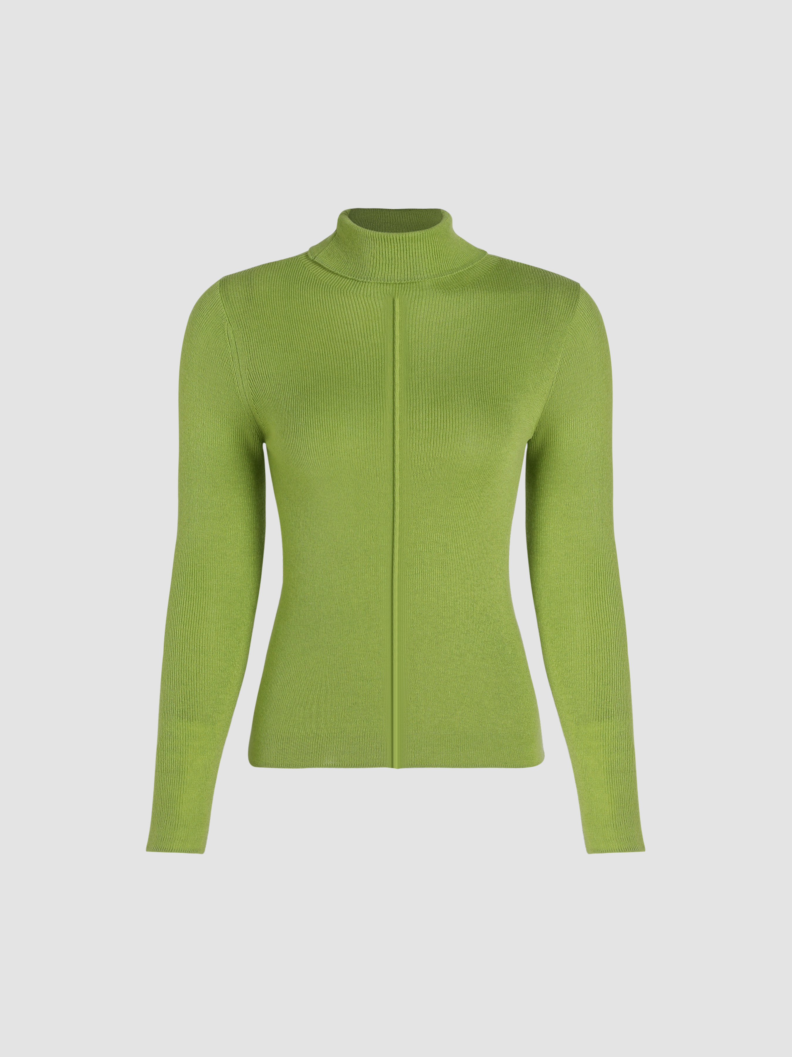 Solid Knitted Long Sleeve Top Cider