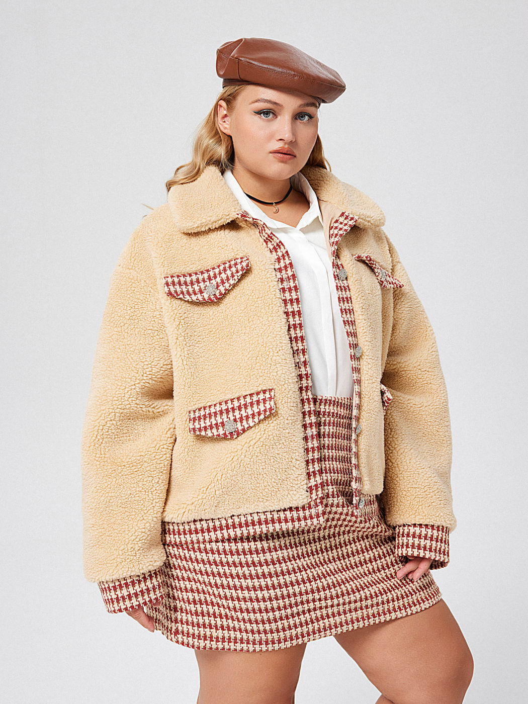 Teddy & Tweed Jacket Curve & Plus - Cider