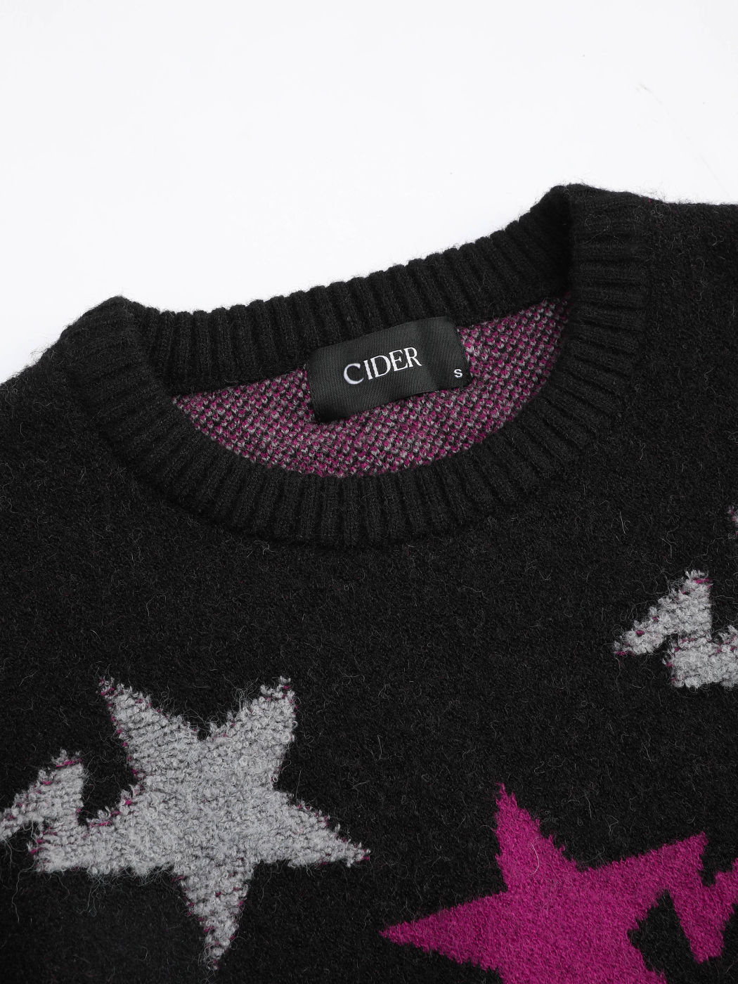 Star Pattern Crew Neck Sweater For School Daily Casual