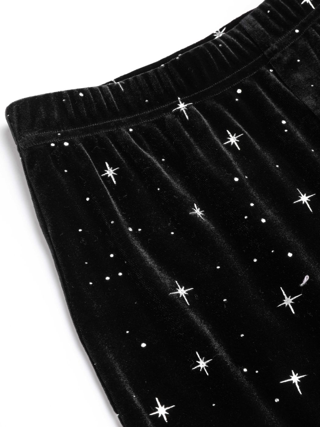 Material Velvet Star Pattern High Waist Flared Pants For Occasion Occasion