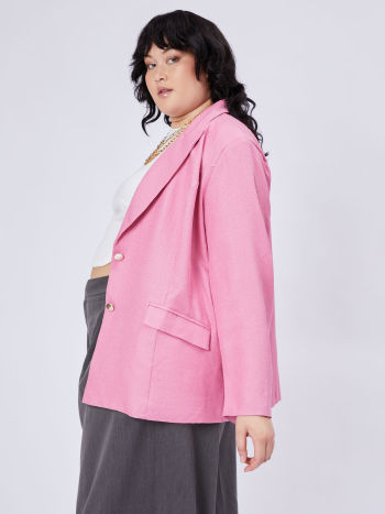 Pink Chic Jacket Curve & Plus - Cider