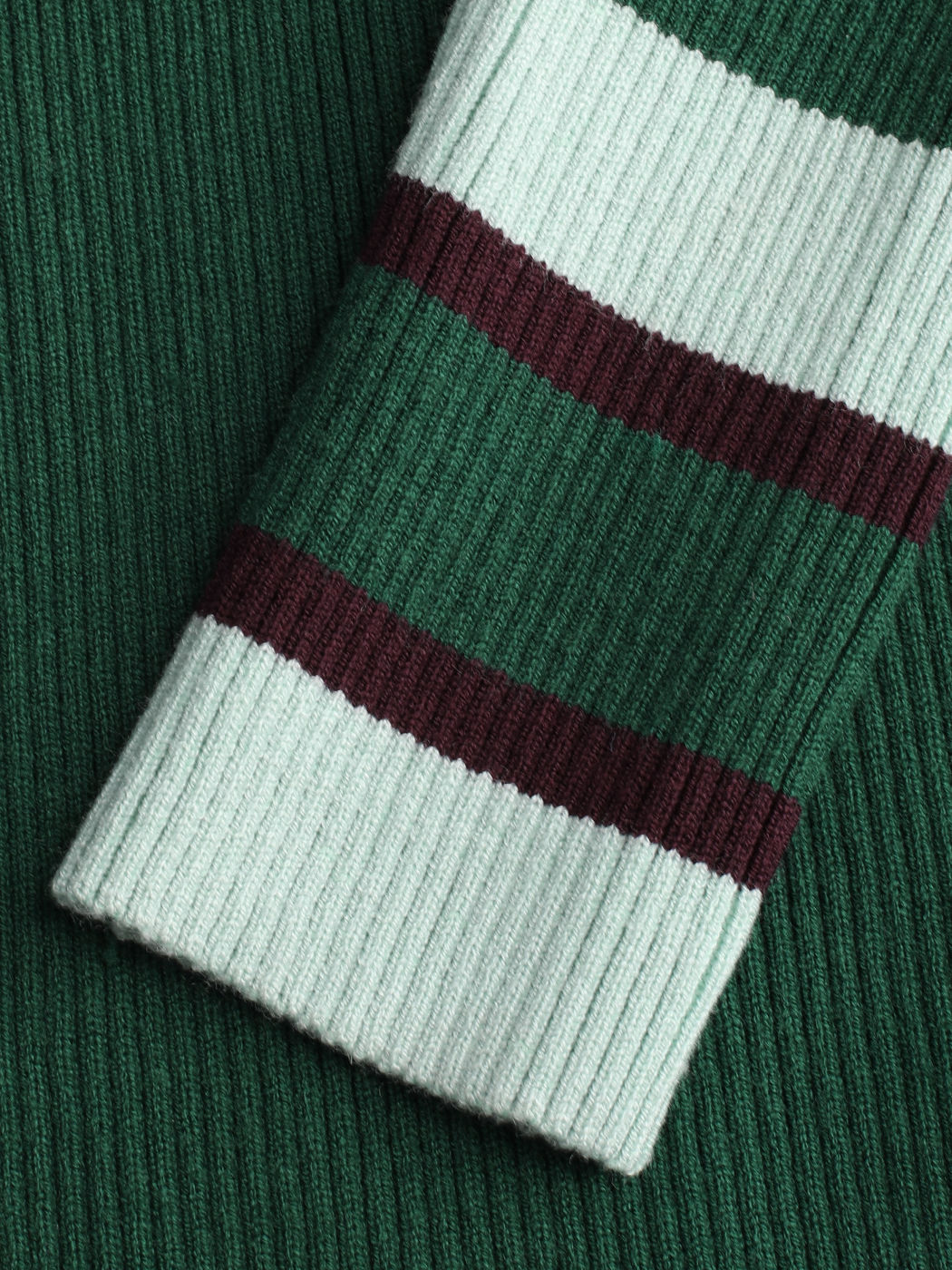 Patchy Collar Knit Bodycon Short Dress For Work