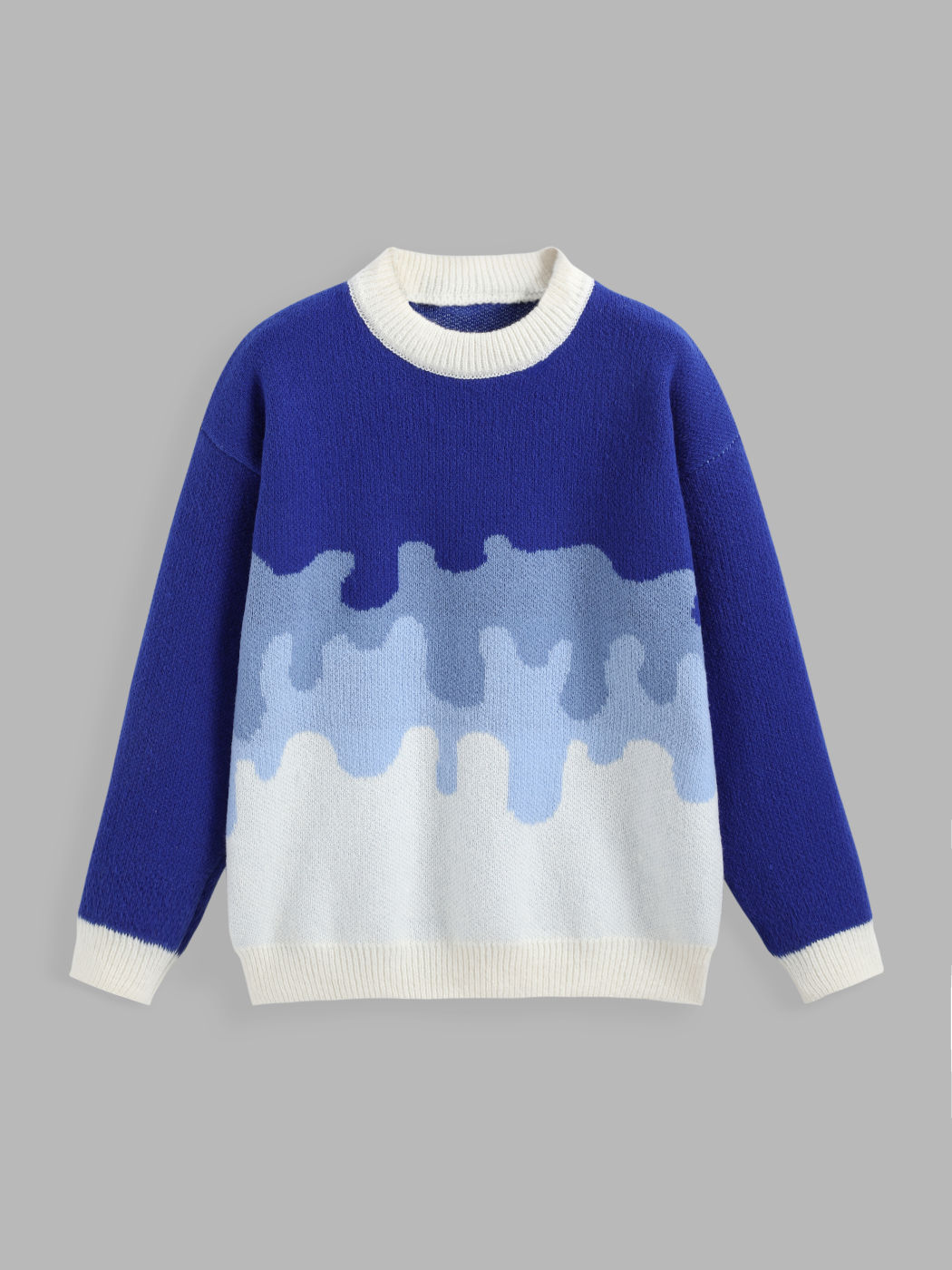 Gradient Long Sleeve Sweater For Daily Casual School