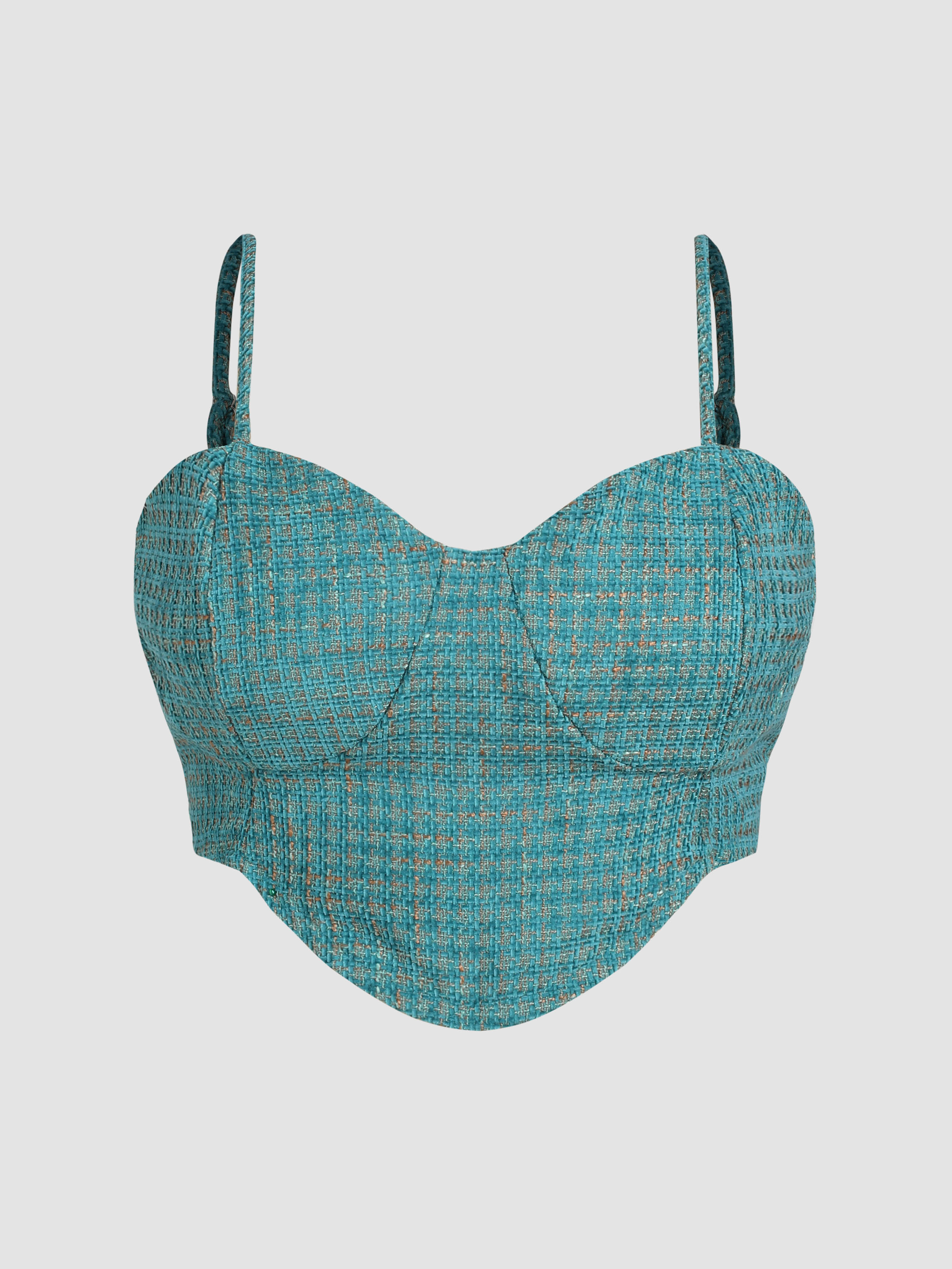 Sparkly Tweed Tank Top Curve & Plus - Cider