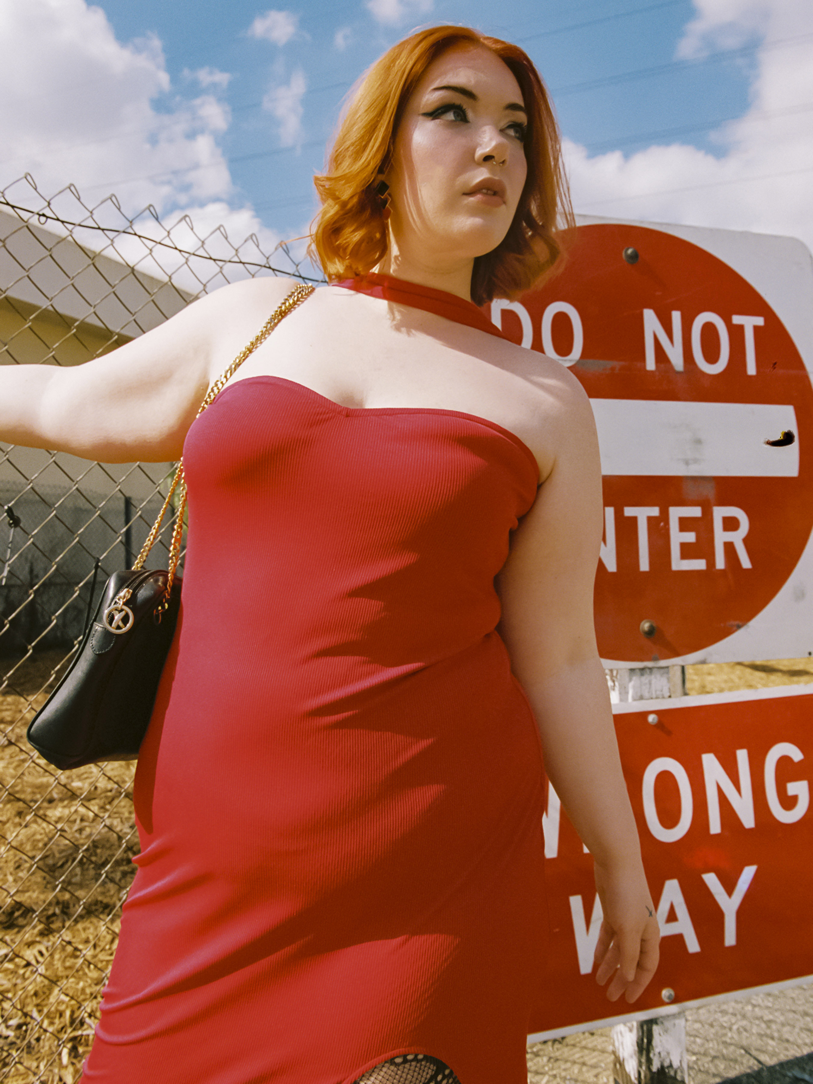 Curve & Plus Jersey Halter Split Maxi Dress - Cider