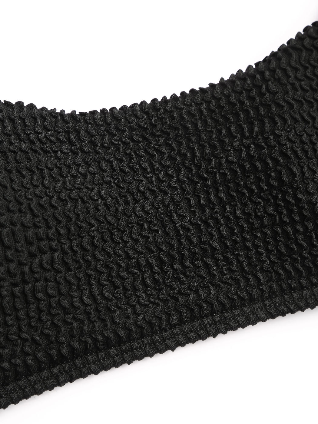 Solid Texture Square Neck Bikini Top - Cider