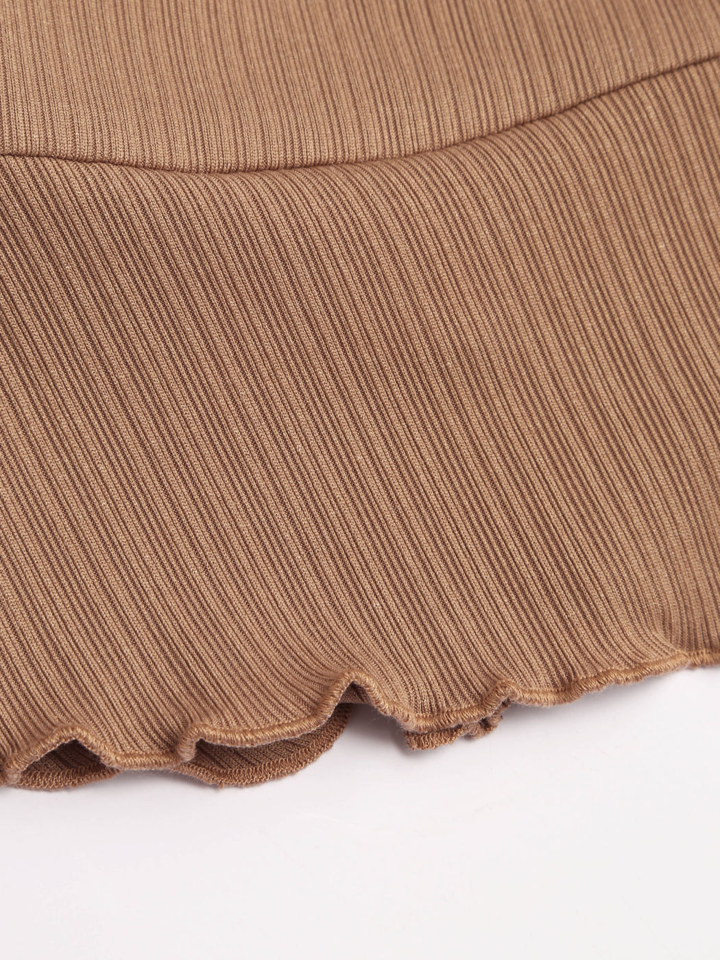Solid Rib Lace Up Crop Top For Coffee Shop