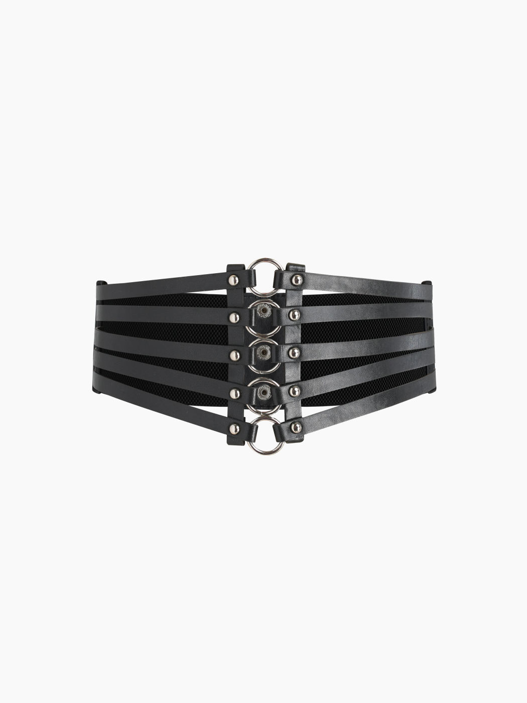 Interlock Buckle Wide Waist Belt For Music Festival/Live House