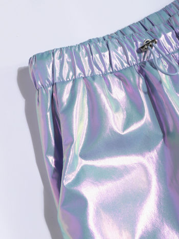 Hoco Dress Homecoming Metallic Mid Waist Parachute Cargo Pants For ...