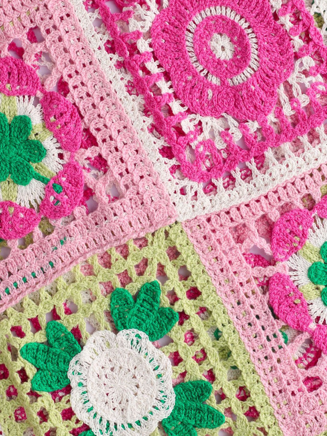 Knit Fabric Knit Floral Crochet Mini Dress For Picnic
