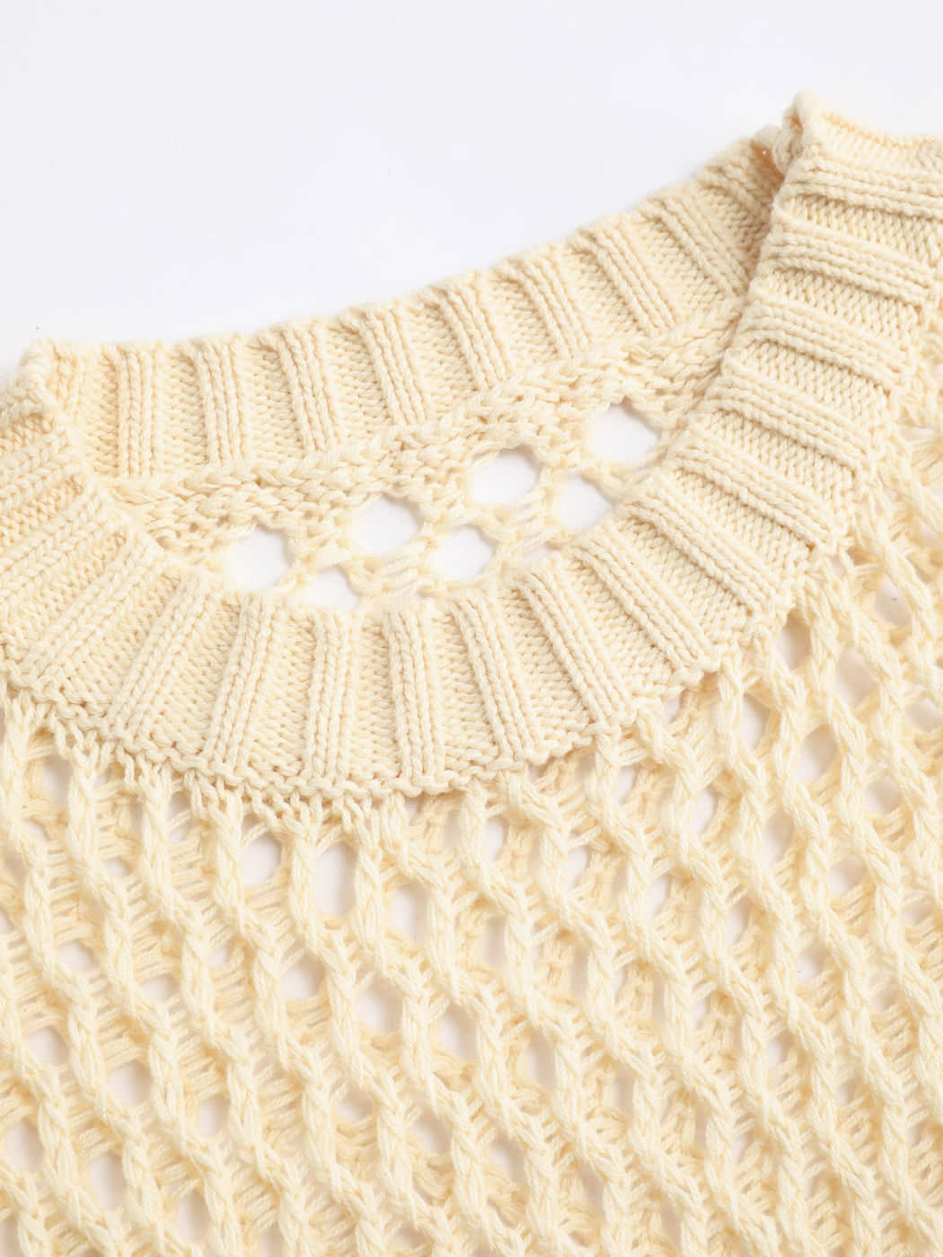Solid Hollow Out Knit Top Curve & Plus - Cider