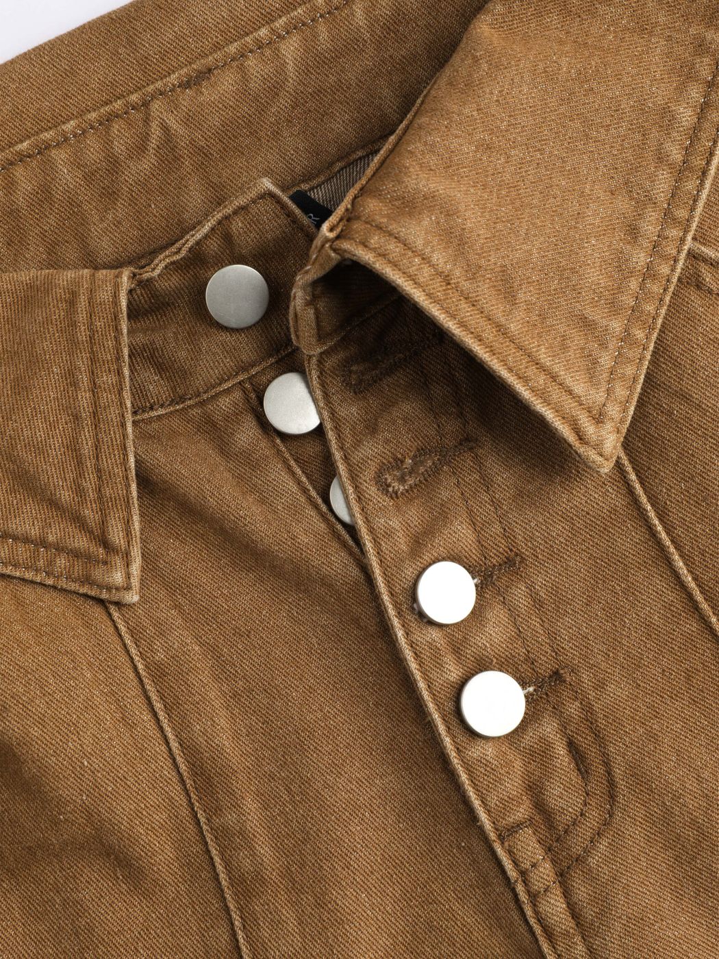 Denim Pocket Button Up Cargo Jeans For Coffee Shop