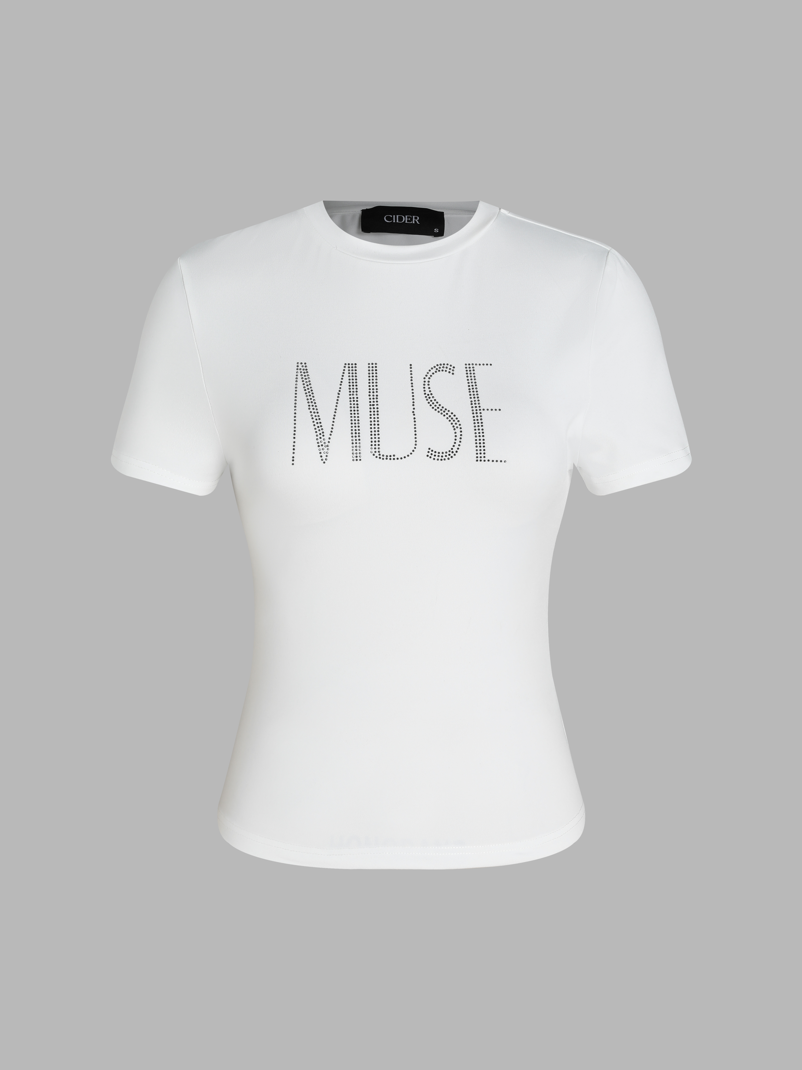 Jersey MUSE Short Sleeve Crop Tee For School Daily Casual