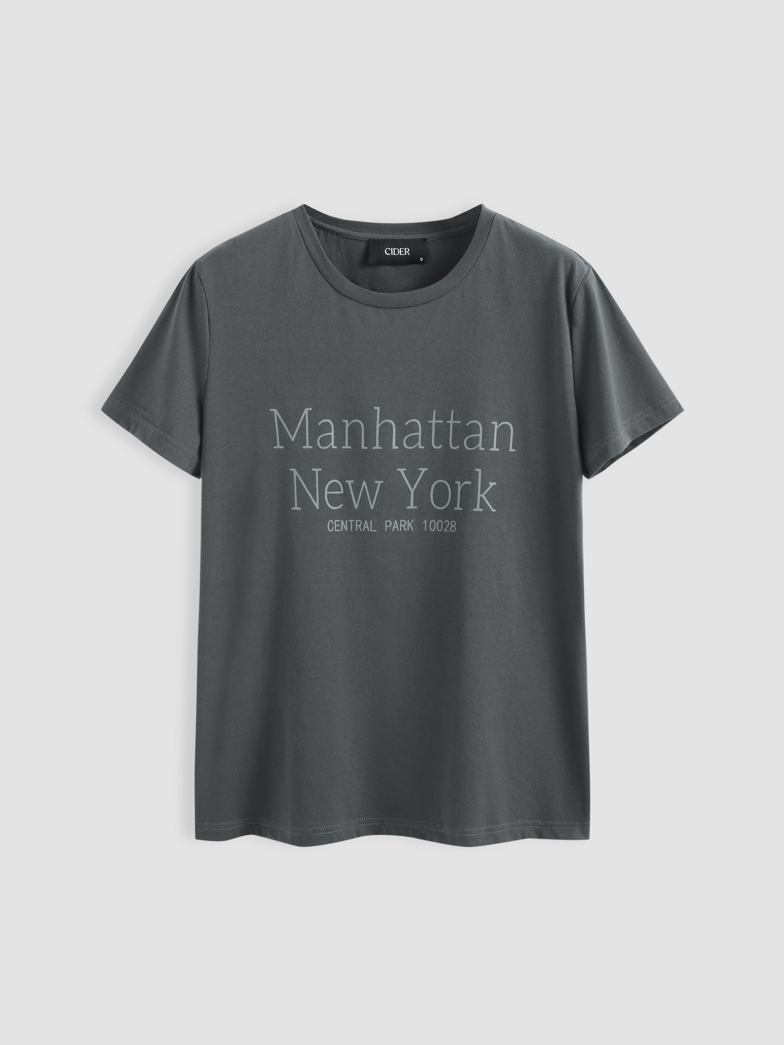 Manhattan New York Oversized Graphic Tee For Daily Casual