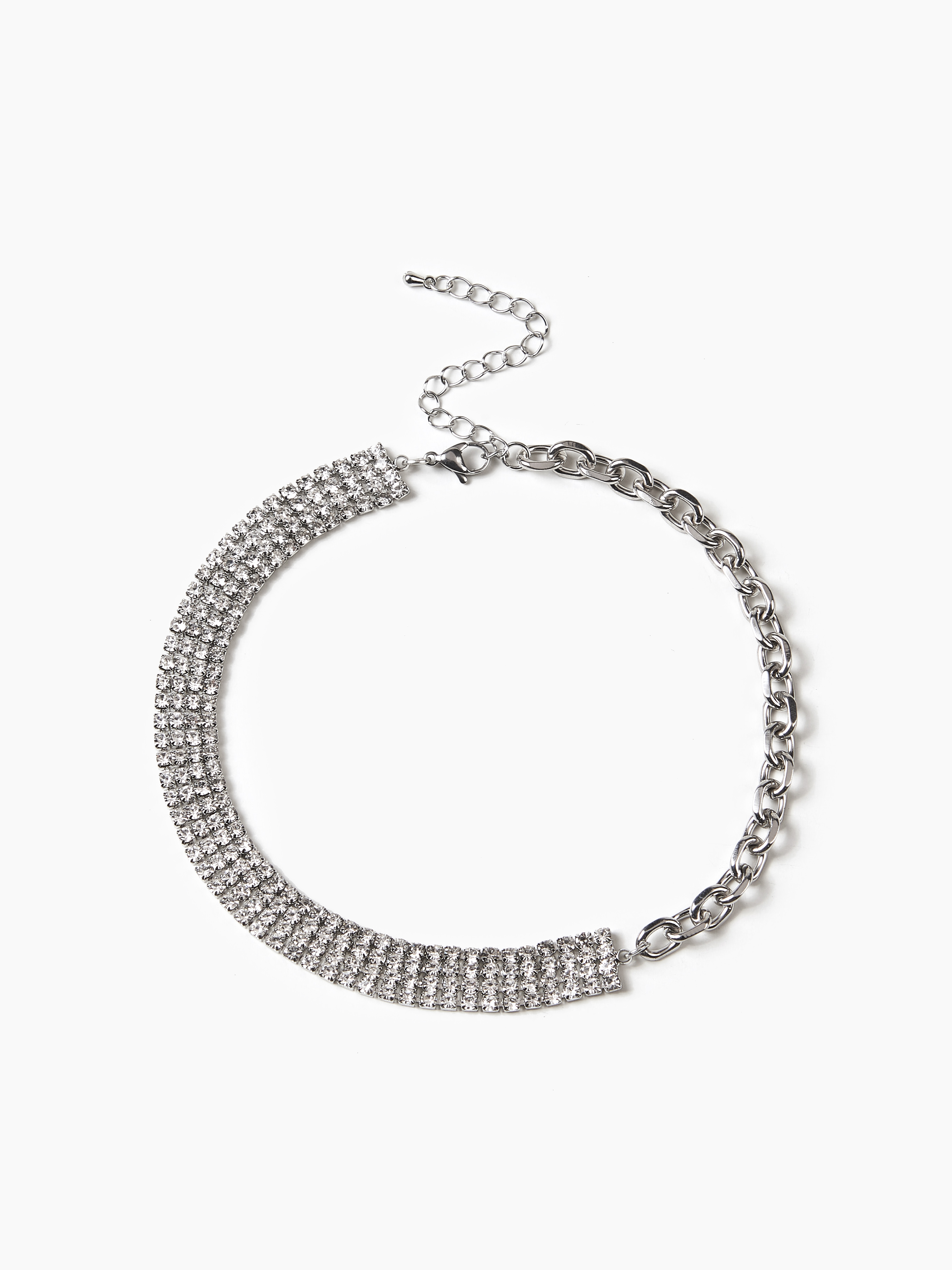 Rhinestone Chain Necklace For Music Festival/Live House Party/Clubbing ...