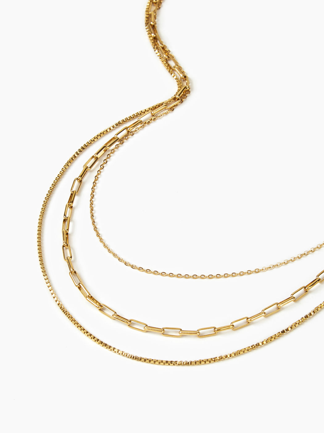 Chain Layered Necklace - Cider