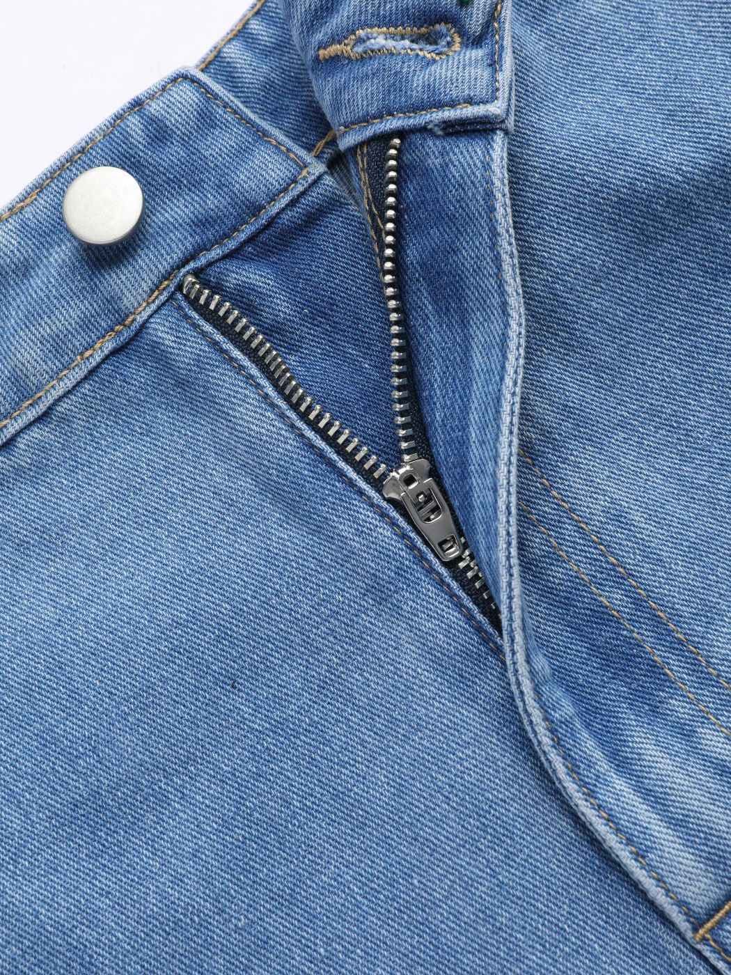 Ripped Pocket Jeans Curve & Plus For School Daily Casual