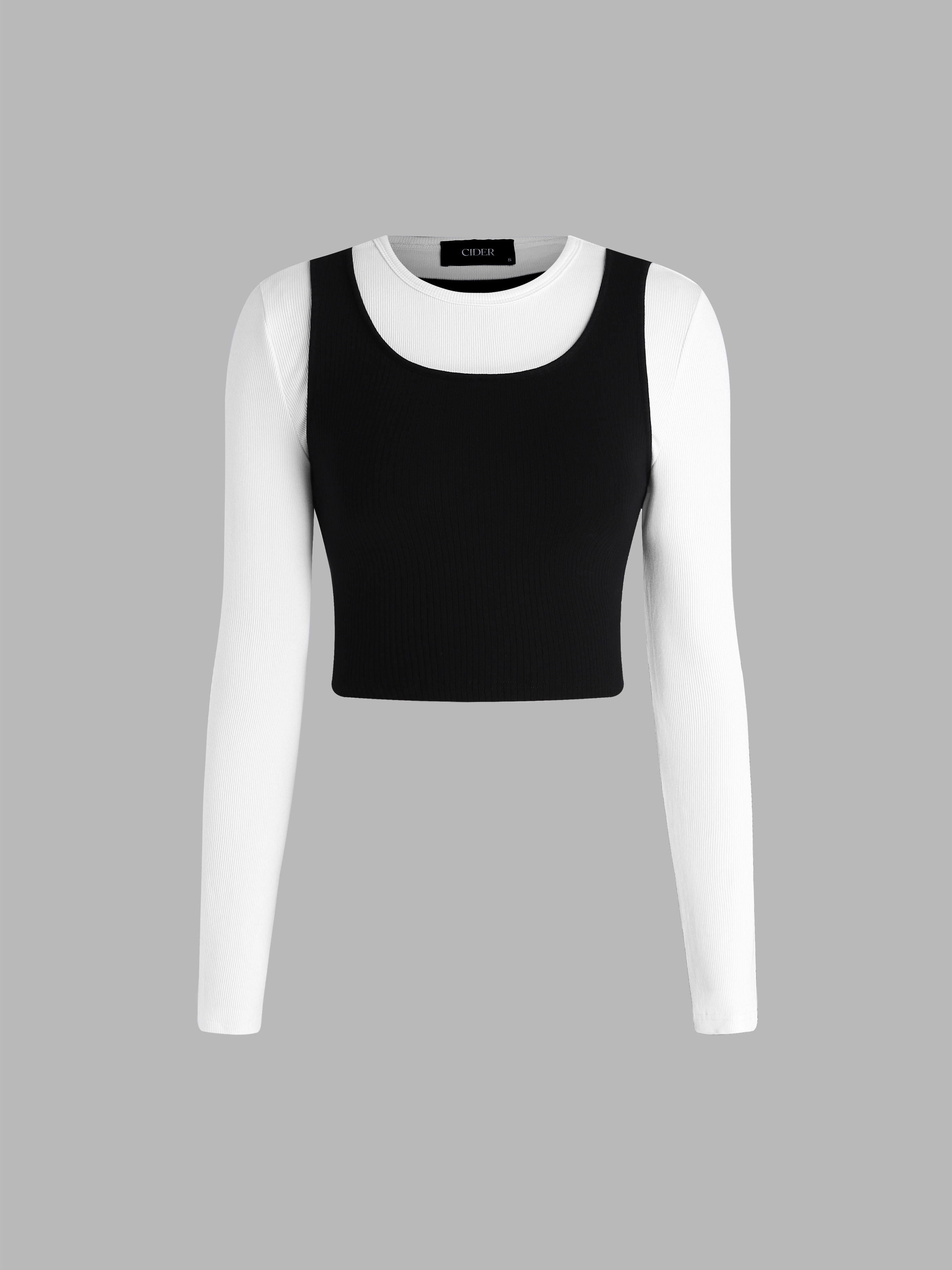 Patchy Long Sleeve Tee - Cider