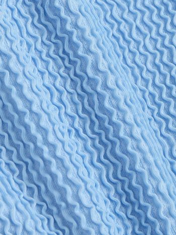 Texture Triangle Bikini Swimsuit For Vacation Swimming Pool Beach