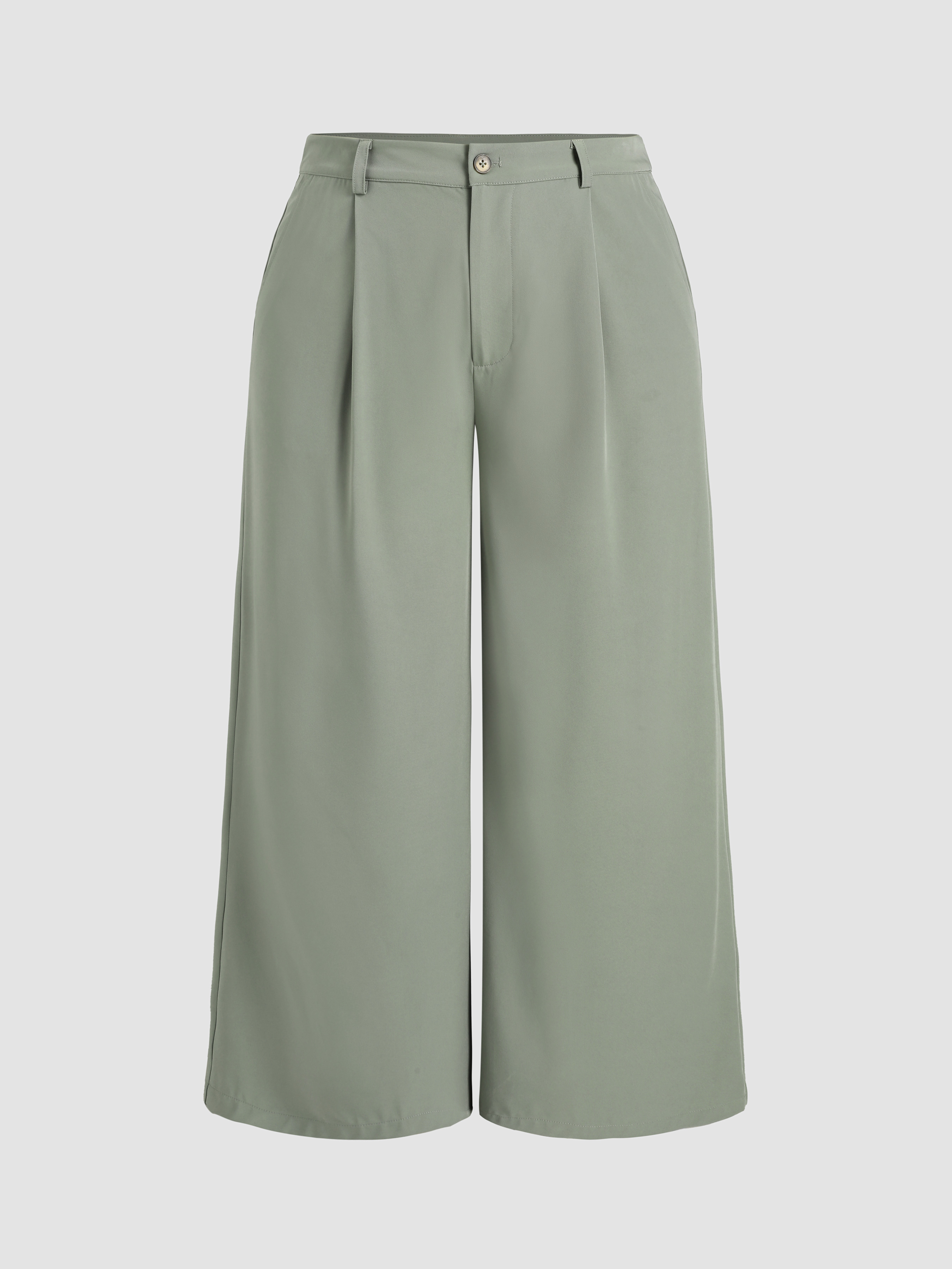 Curve & Plus Wide Leg Trousers For Daily Casual